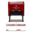 Trodat Interlocking Stack Stamp, EMAILED, FAXED, RECEIVED, 1.81" x 0.63 ...