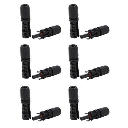 Solar Photovoltaic Connector, PPO Low Contact Resistance Solar Panel Cable Connector Waterproof ...