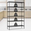 Furinno Wayar Large 6-Tier Metal Shelving Unit Storage Rack, 48 x 18 x ...