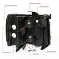 DNA Motoring For 07-14 Chevy Silverado Black Clear Dual LED DRL ...