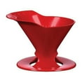 Melitta Red Pour-Over Drip Brewing Coffee Maker - Barista Style Filter ...
