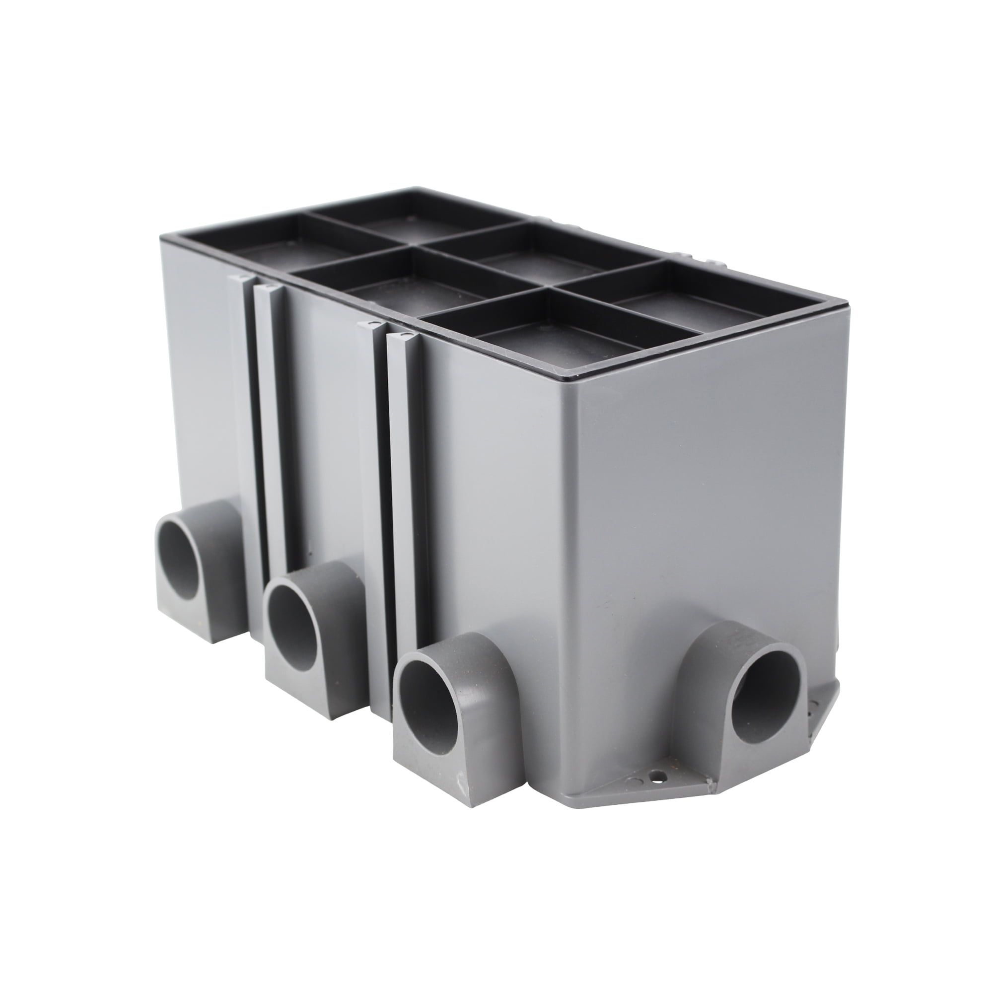 Thomas & Betts 643-P Non-Metallic 3 Gang Floor Box, PVC, Plastic ...