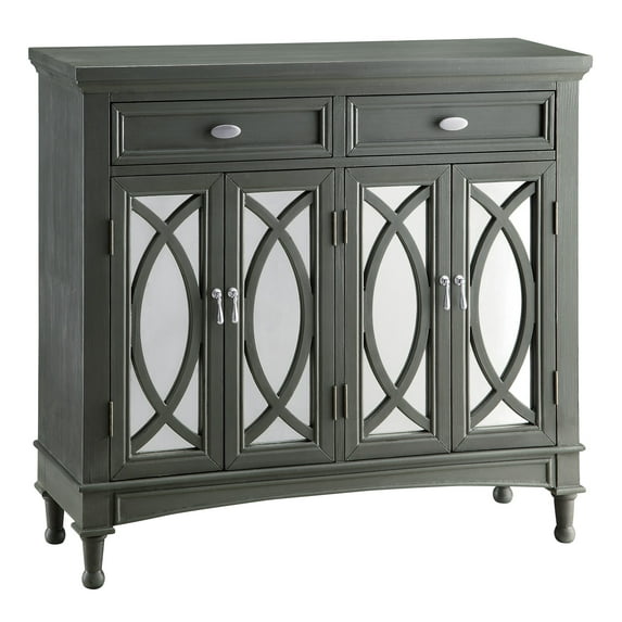 Park Avenue Grey & Mirror Sideboard - Walmart.com