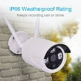 Costway IP66 Surveillance Camera Night Vision Remote Access Outdoor ...