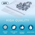 GPI Resealable Tiny Plastic Ziplock Bags 1.25”x1.25” for Jewelry & Small Items Storage, 1000 ...