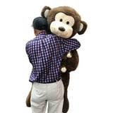 Extra Large 4 Foot Giant Stuffed Monkey with Baby, Soft Big Plush ...