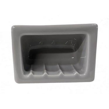 Recessed Soap Dish - Foot Rest Niche - Porcelain - Approx 6x6 - Black ...