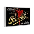 Stupell Industries Aperitif Poster with Character White Framed Giclee ...