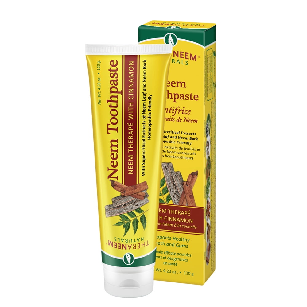 TheraNeem Neem Toothpaste, Cinnamon | Supports Healthy Teeth and Gums ...