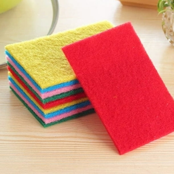 Travelwnat 20Pcs Scouring Pad, Dish Scrubber Scouring Pads, Reusable ...