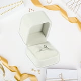 Unique Bargains 1pcs Luxury Ring Box Jewelry Display Box for Engagement ...