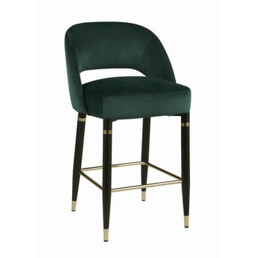 Phoenix Bar Stool with Stainless Steel Finished Metal Frame, Curved ...