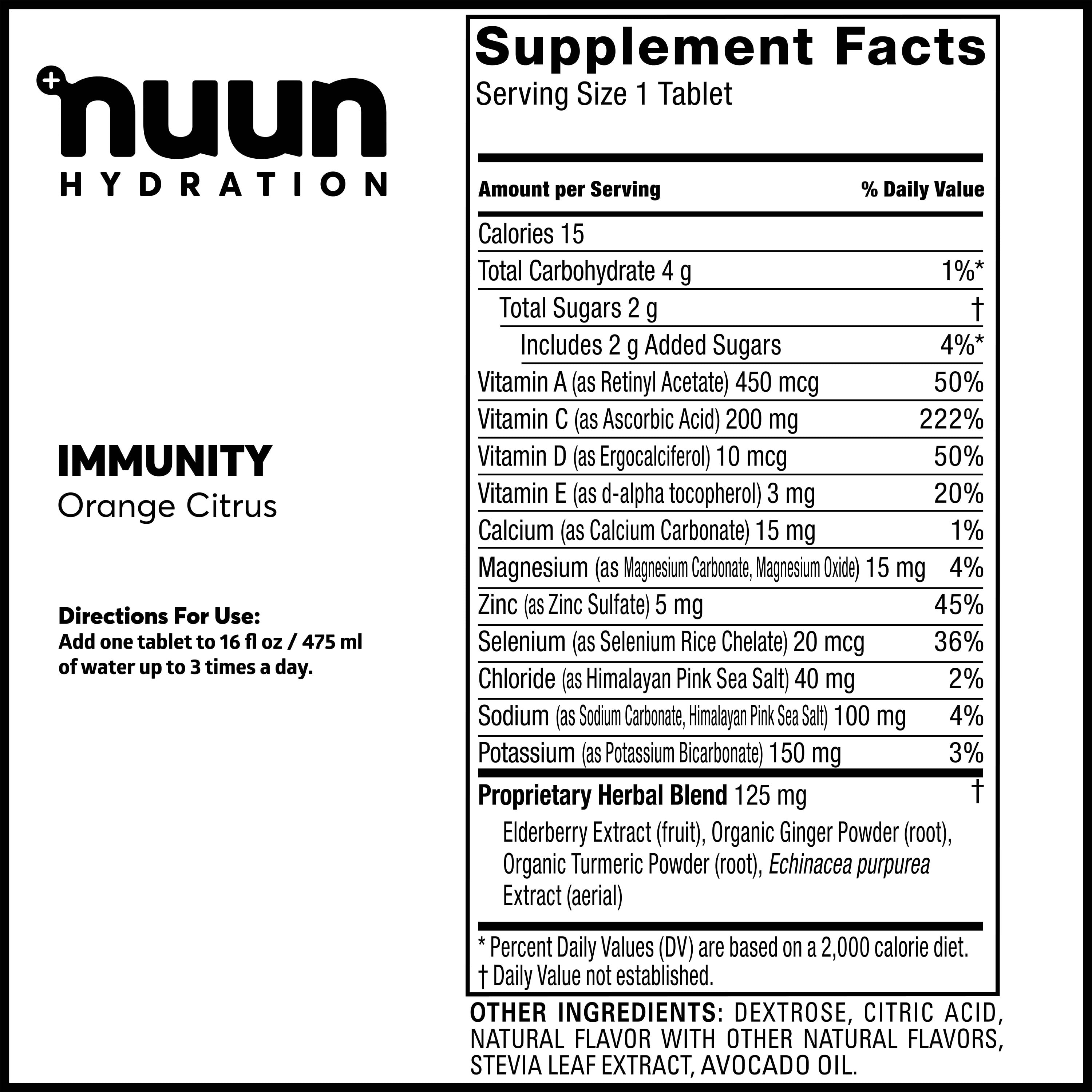 Nuun Tablets Nutrition Facts | Besto Blog