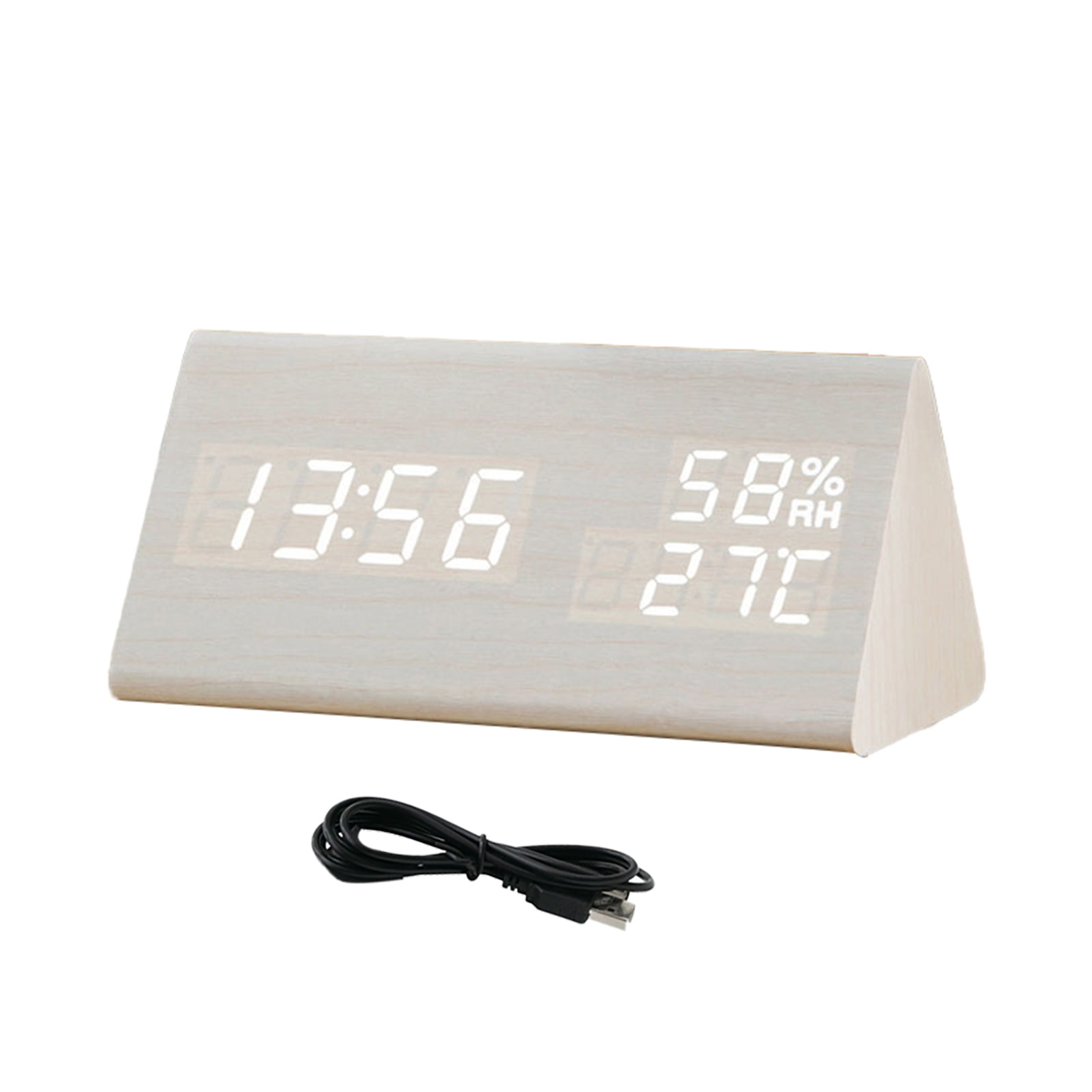 Voice Control Power-saving Alarm Clock - Clear Screen Multifunctional ...