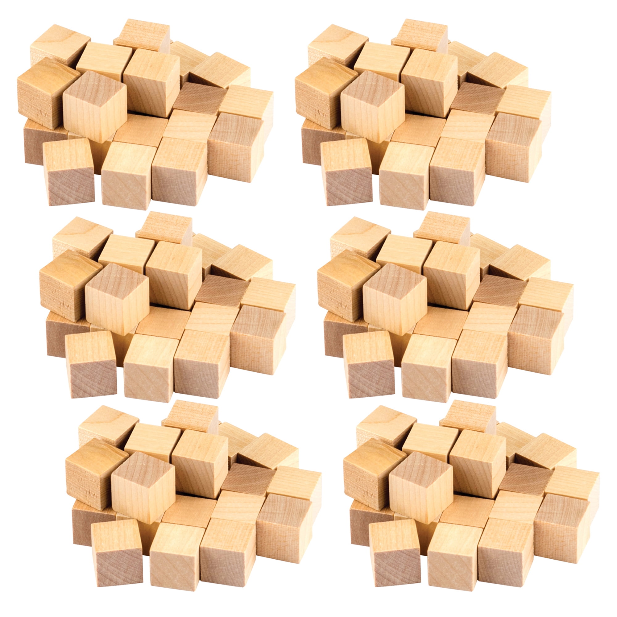 STEM Basics: Wooden Cubes, 25 Per Pack, 6 Packs - Walmart.com