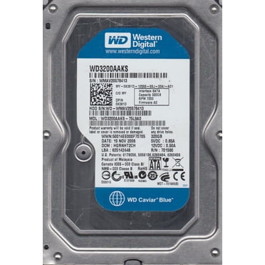 WD1600AAJS-00PSA0, DCM EHRNNTJCA, Western Digital 160GB SATA 3.5 Hard ...