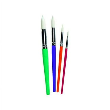 Crayola Big Paintbrush Set, Flat, 4 Per Pack, 4 Packs - Walmart.com