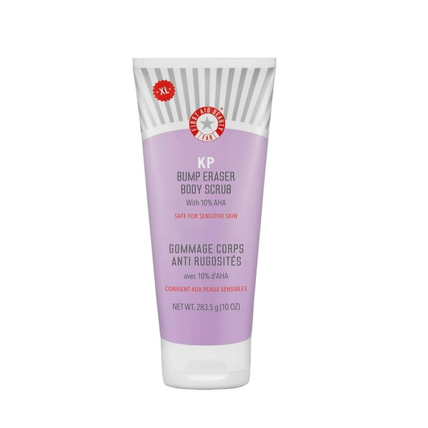First Aid Beauty - KP Bump Eraser Body Scrub with 10% AHA, Keratosis ...