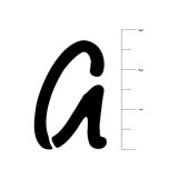 2.5" Round Script Alphabet Stencils by Craft Smart® - 64 designs ...