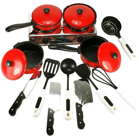 13pcs Kitchen Pretend Toys Cooking Food Pans Pots Dishes Cooking Food ...