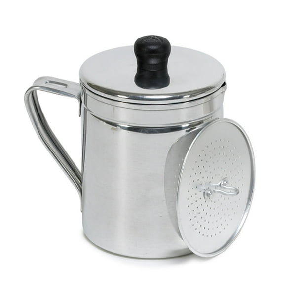 Mainstays 1.5 Quart Aluminum Grease Dispenser with Filter and Lid ...