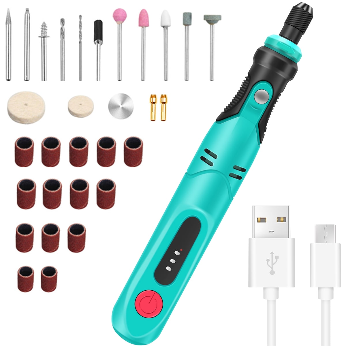 Buy Electric Engraving Pen Cordless Micro Carving Pen with 3 Adjustable ...