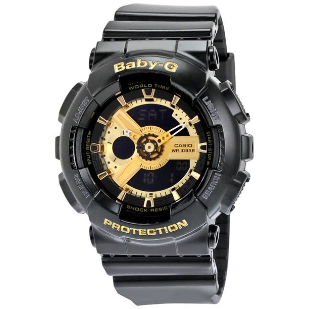 Baby G Black Resin Ladies Watch BA110-1A - Walmart.com