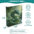 ALAZA Dragon Cool Hardcover 3 Ring Binder 1.5" D-Rings with Interior ...