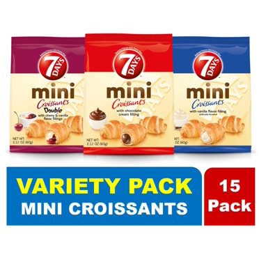 7Days Bakery Filled Food: Soft Croissant, Strawberry & Vanilla, Non-GMO ...