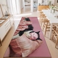 2'x6' Rug Runners for Hallways Kitchen, Pink Cat Non Slip Entryway ...