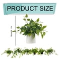 Kilougeis Artificial Plants Greenery Watermelon Peperomia, Fake Potted ...