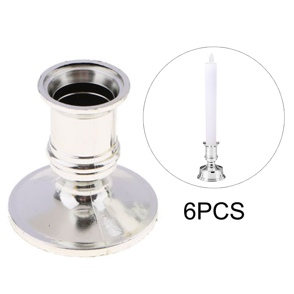 6 Pcs Taper Candle Holders Candlestick Wall Candle Holder Home Decor ...