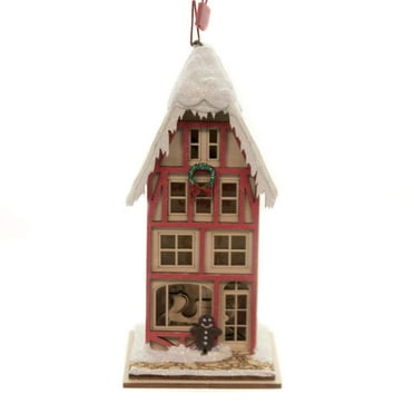 Old World Christmas Ginger Cottages Wooden Ornament, Santa's Workshop ...