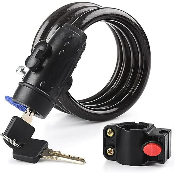Candado para bicicleta, cable para candados de bicicleta [4 pies/1,2 m], candado antirrobo para ...