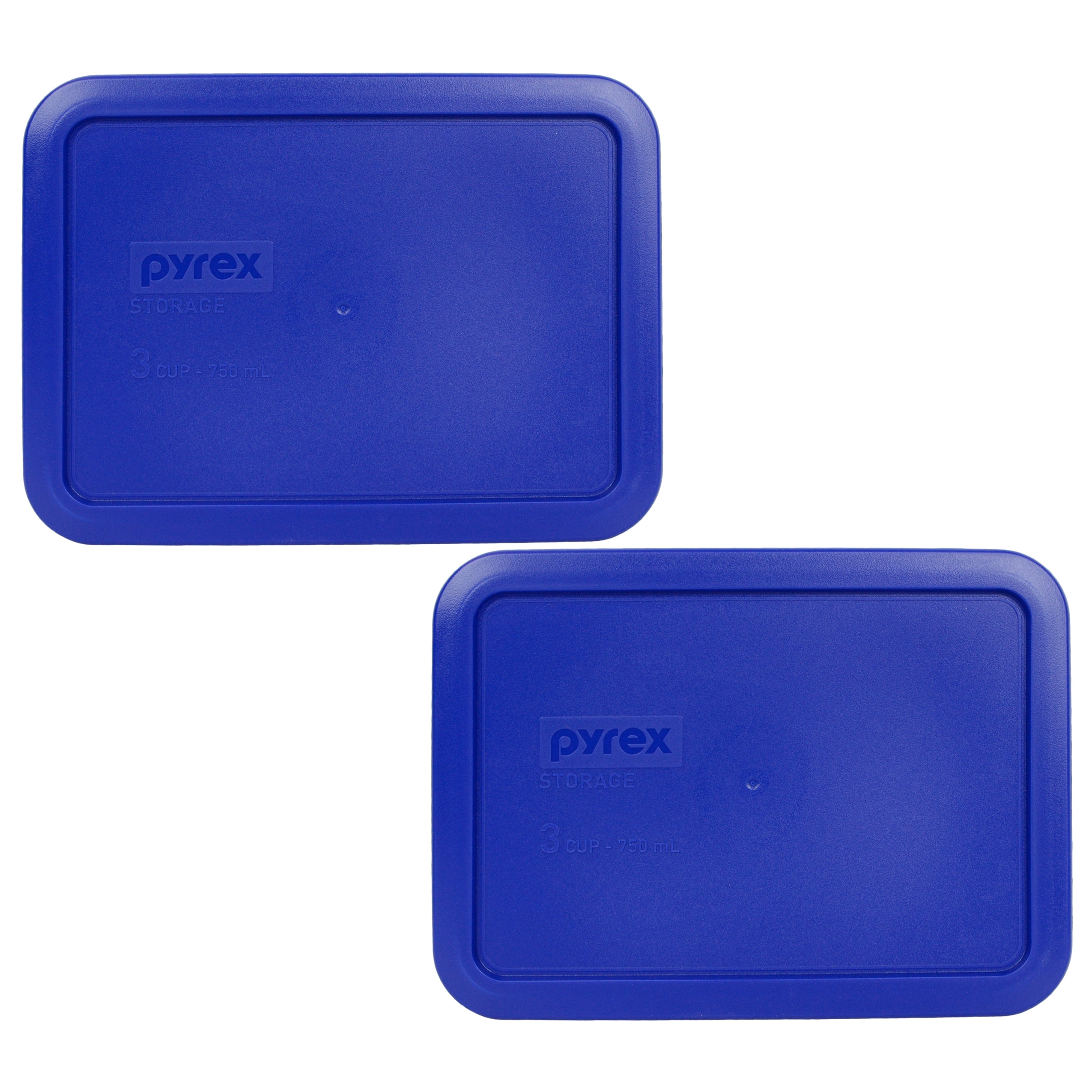 Pyrex Replacement Lid 7210-PC Cadet Blue Rectangle Cover (2-Pack) for ...