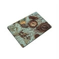 MKHERT Retro Vintage Nautical Compass Ancient World Map Doormat Rug ...