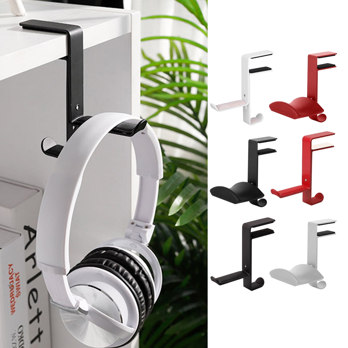 Cheer US Headphone Stand, Headset Hanger - 360 Degree Rotation Earphone ...