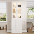 NEGYLIM 2PCS 71" Bookcase with Glass Door,Display Bookshelves with ...