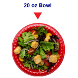 Great Value Everyday Disposable Plastic Bowls, Red, 20 oz, 25 Count ...