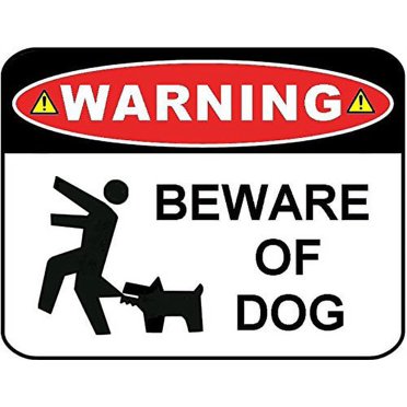 Warning Dangerous Dog on Premises Sign - Walmart.com