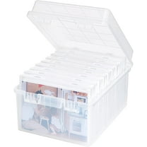 "Lifewit Acid-Free Photo Storage Box, 4"" x 6"" Clear Plastic Case with ...
