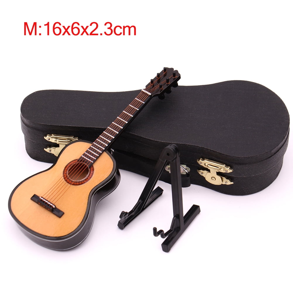 Mini Classical Guitar Miniature Model Wooden Mini Musical Instrument ...