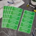 12 Sheets/60Pcs Diesel Only Stickers Diesel Can Warning Labels ...
