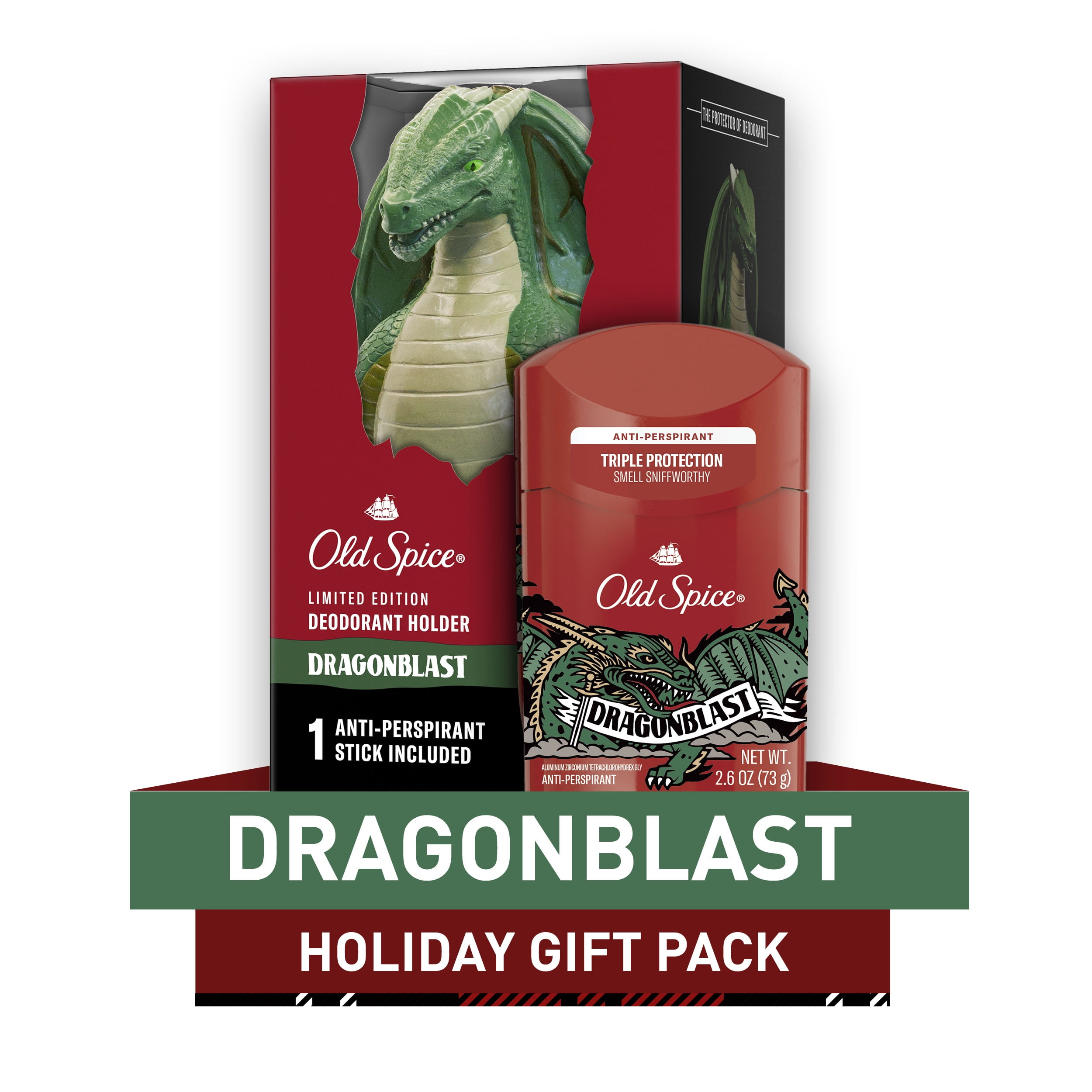 ($20 Value) Old Spice Holiday Gift Pack Deodorant Holder with ...