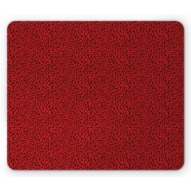 Red and Black Mouse Pad, Abstract Pattern in Vibrant Color with ...