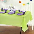 Rectangular 54" x 108" Neon Green Plastic Table Covers, 3 Count, by Way ...