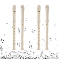 C Key 6 Hole 8 Hole Descant Soprano Recorder with Cleaning Rod German ...