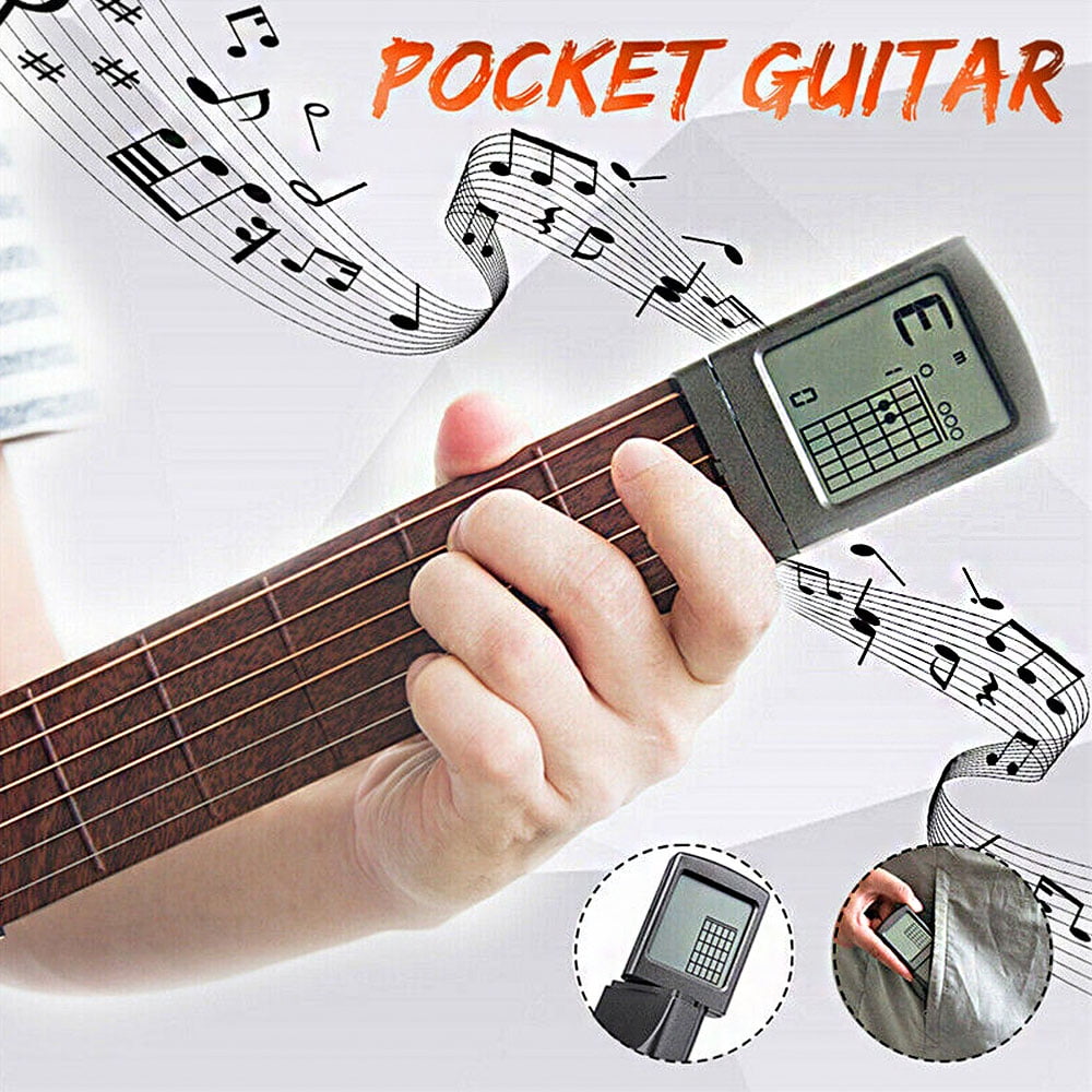 Pocket Guitar Colorful Chord Trainer Guitar Trainer Maple Wood Guitar ...