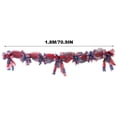 6ft Red White Blue Bow Decorative Pull Flower, Independence Day Themed ...