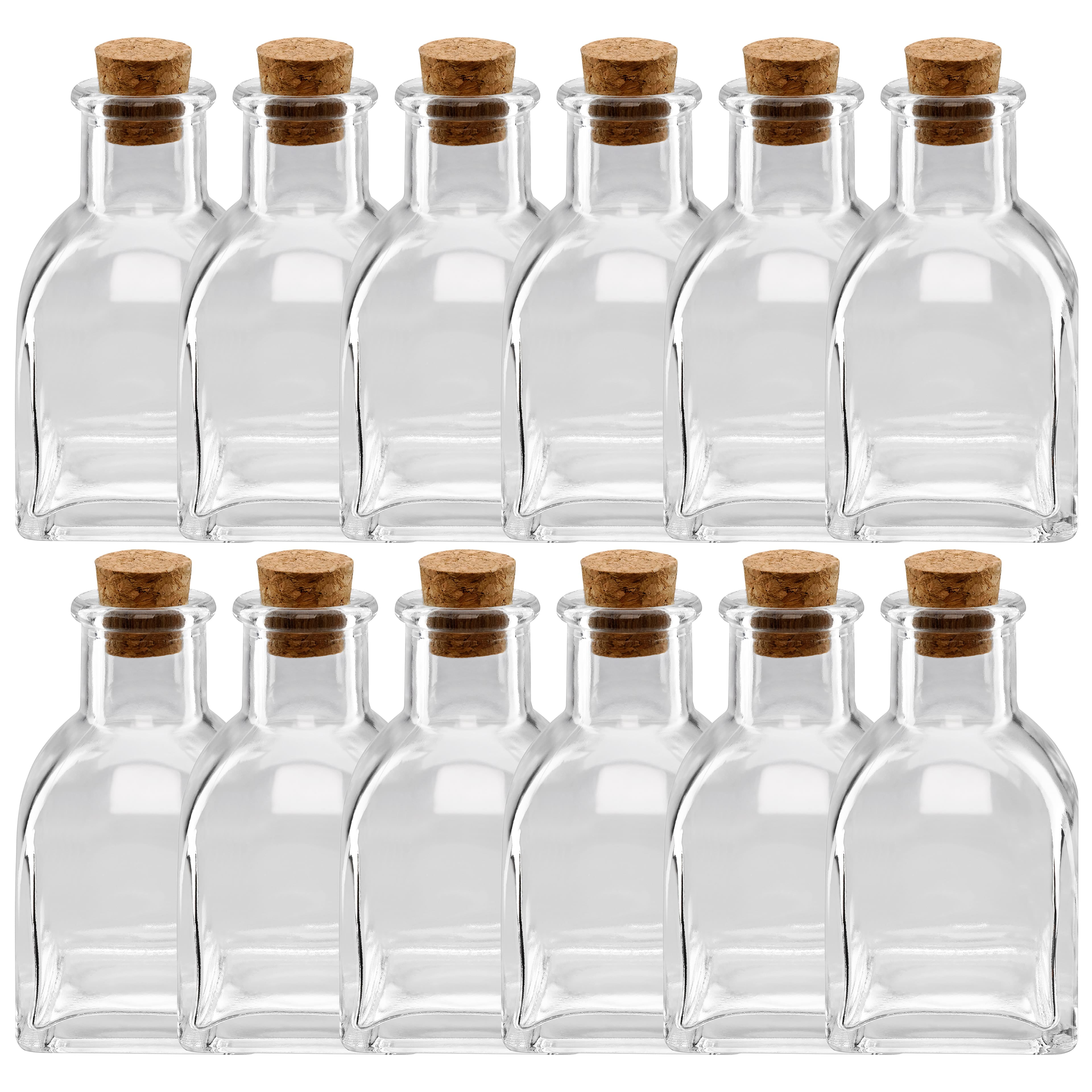 MICHAELS Bulk 12 Pack: 4" Glass Bottle with Cork by Ashland® - Walmart.com